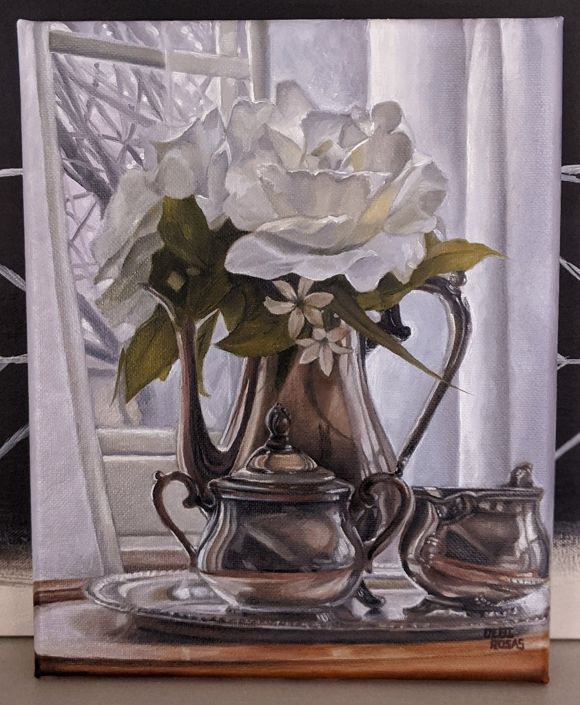 Rose Still Life Oil Paintings